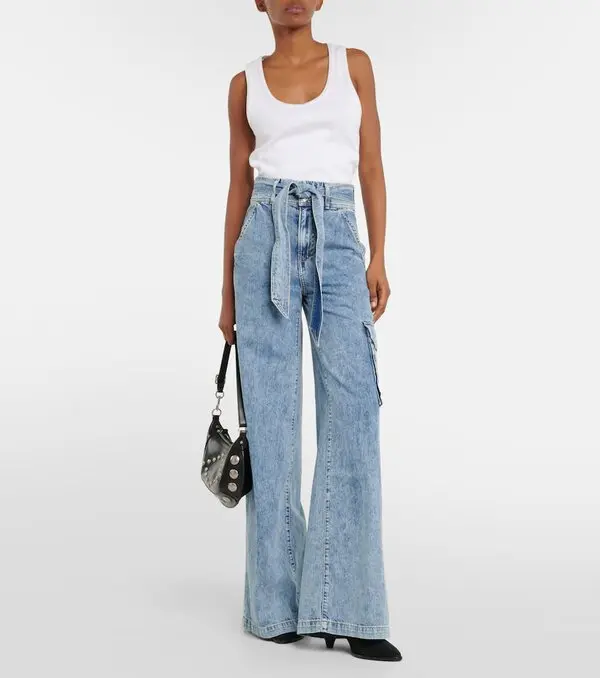 Veronica Beard Belisa High-rise Cargo Jeans