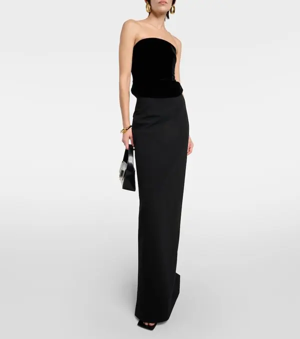Wardrobe.NYC Velvet Tube Top