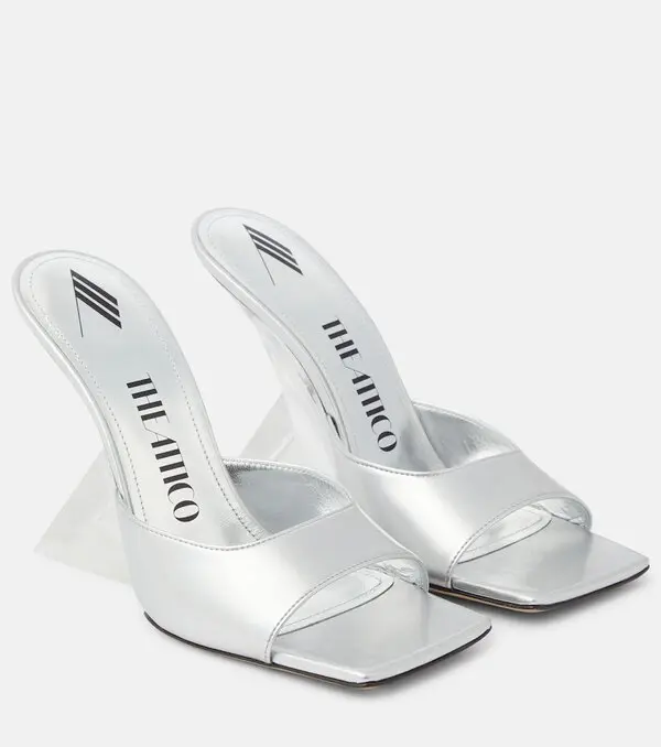 Attico Cheope Mules - Silver