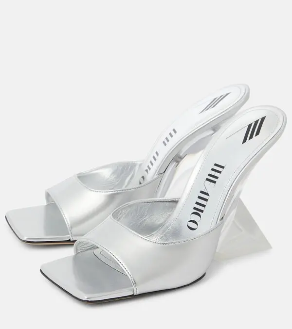 Attico Cheope Mules - Silver