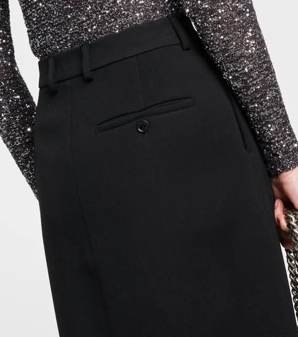 Balenciaga Side-slit Maxi Skirt