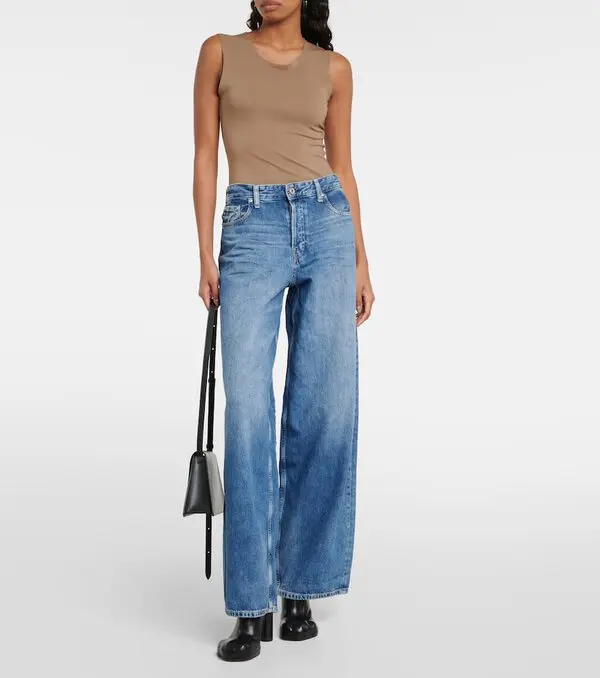 Ag Mari High-rise Wide-leg Jeans