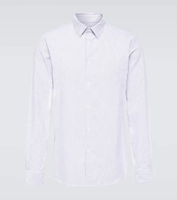 Sunspel Striped Cotton Oxford Shirt
