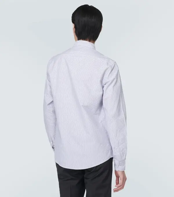Sunspel Striped Cotton Oxford Shirt