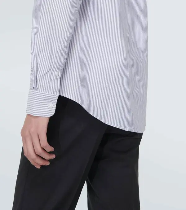 Sunspel Striped Cotton Oxford Shirt