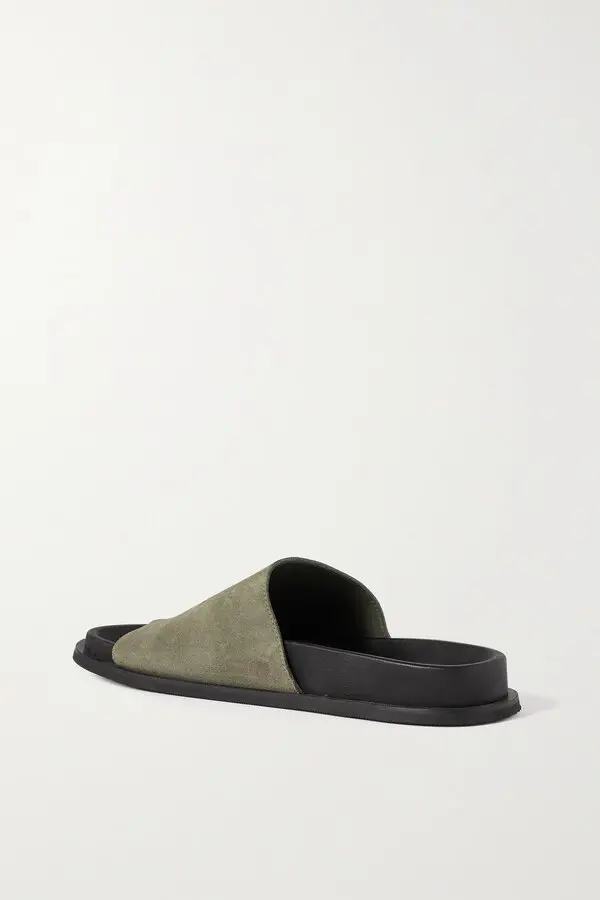 ST. AGNI Net Sustain Loe Suede Slides