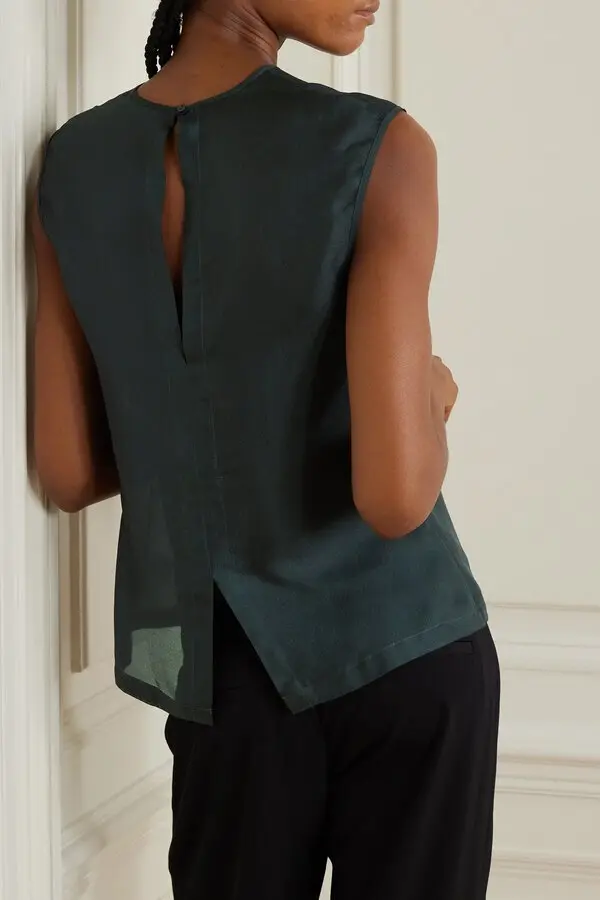 ST. AGNI Silk-gauze Vest