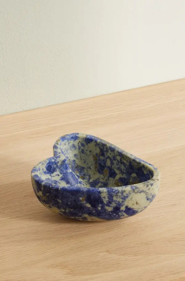 MARLO LAZ Agape Small Marble Dish - Blue