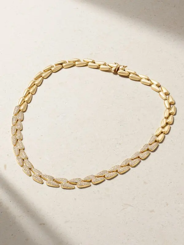 JENNIFER MEYER Double Dome Diamond Necklace