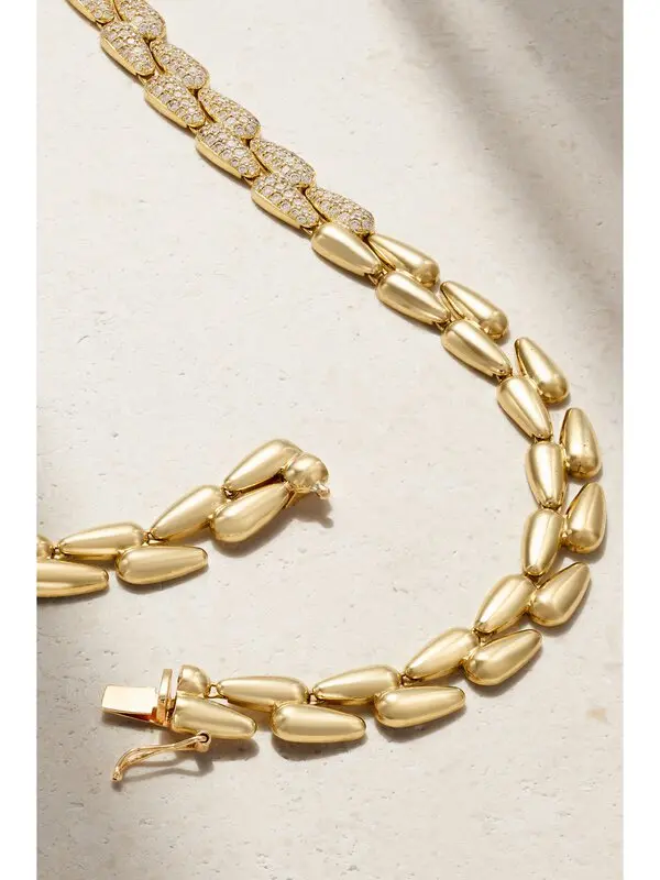 JENNIFER MEYER Double Dome Diamond Necklace