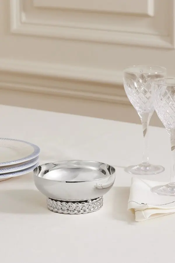 Christofle Babylone Small -plated Bowl