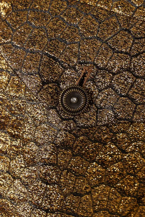 LIBEROWE Net Sustain Raja Crystal-embellished Metallic Jacquard Jacket - Gold