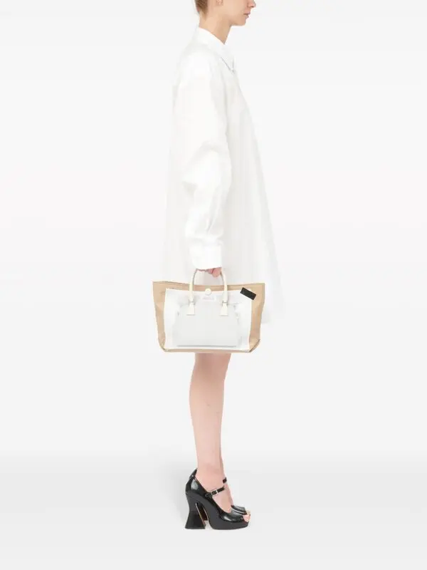 MAISON MARGIELA Micro 5ac Trompe-l'oeil Top-handle Bag - Neutrals