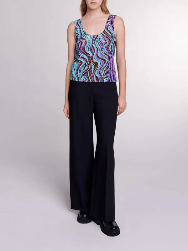 Maje Sequinned Top - Miscellaneous