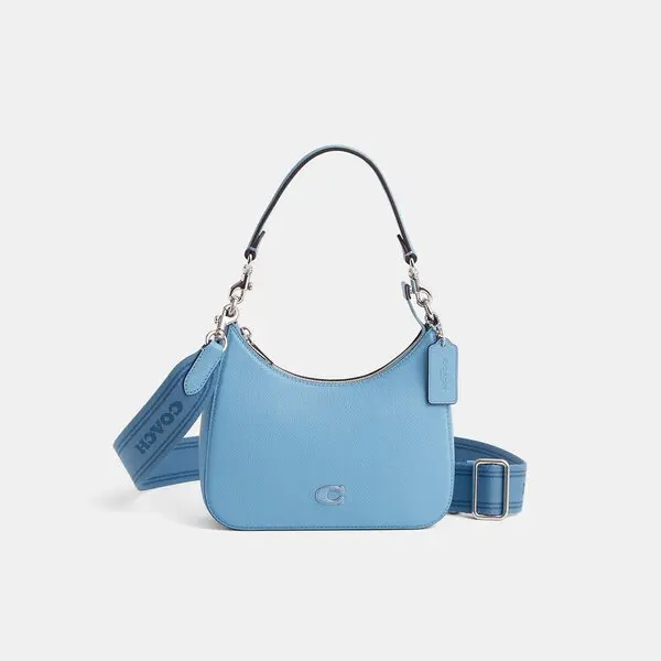 COACH Restored Hobo Crossbody With Signature Canvas - Pool