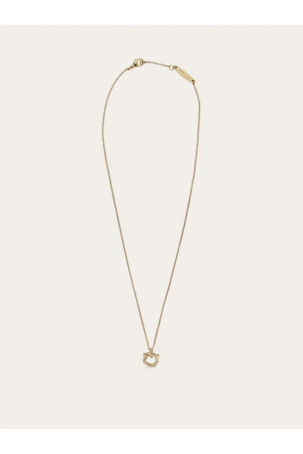 FERRAGAMO Gancini Pendant Necklace - Gold