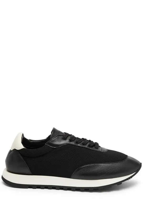 THE ROW Owen Panelled Sneakers - Black