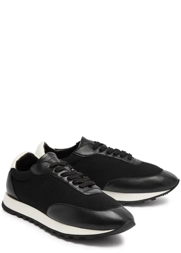 THE ROW Owen Panelled Sneakers - Black
