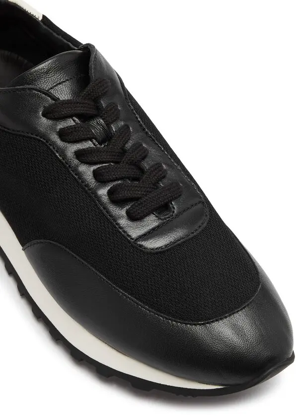 THE ROW Owen Panelled Sneakers - Black