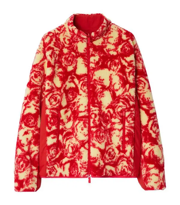 Burberry Fleece Reversible Rose Jacket