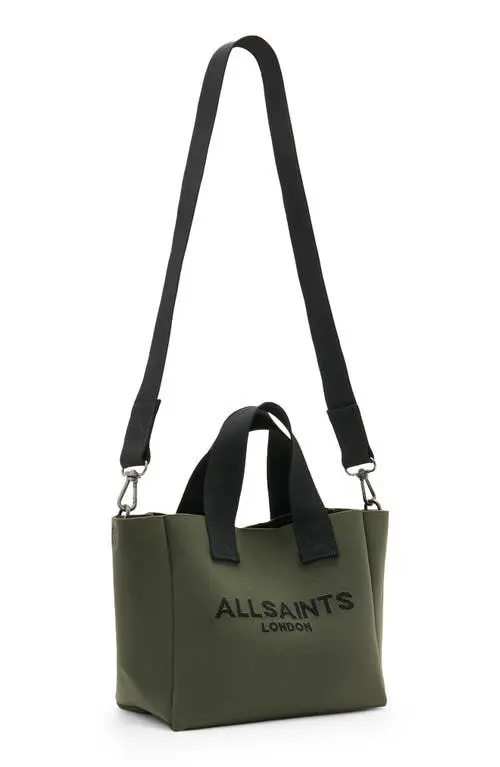 ALLSAINTS Mini Izzy Recycled Polyester Tote - Olive Green
