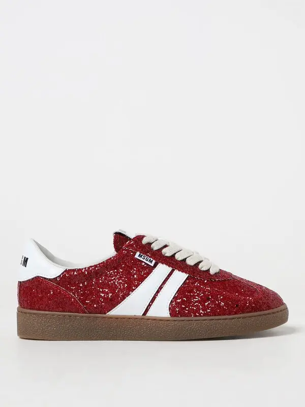 MSGM Glitter Sneakers - Red