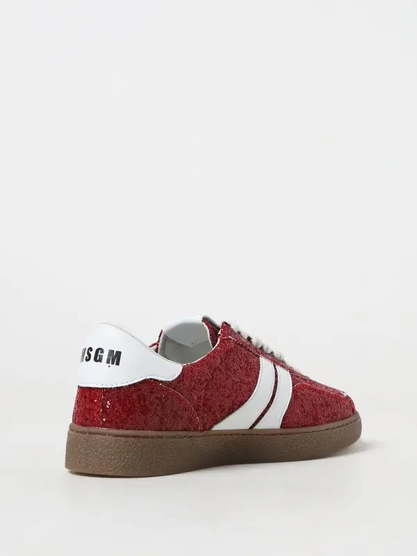 MSGM Glitter Sneakers - Red