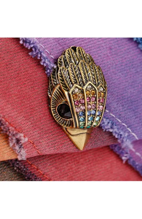 Kurt Geiger Mini Kensington Denim Crossbody Bag