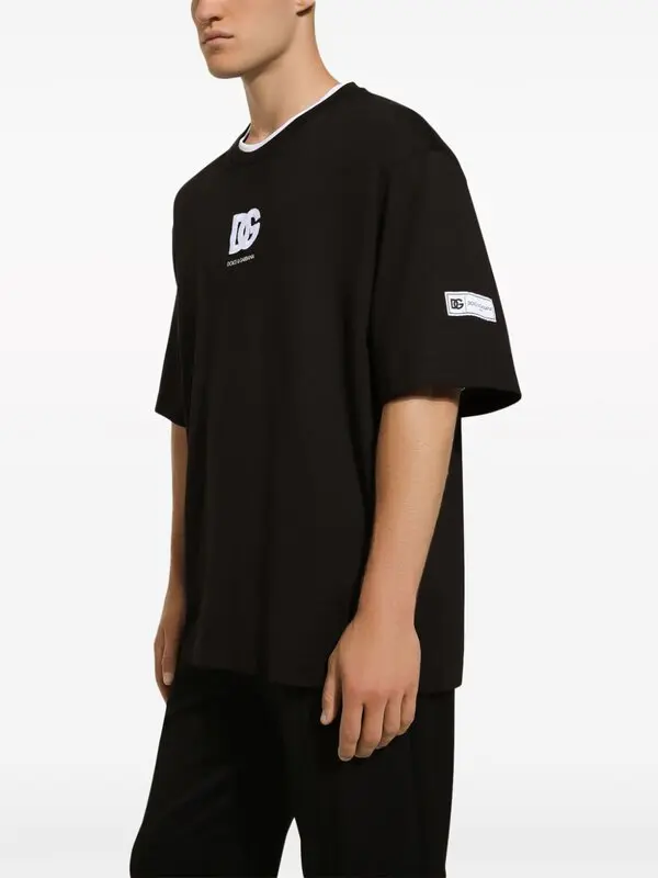 Dolce & Gabbana Logo-patch Cotton T-shirt
