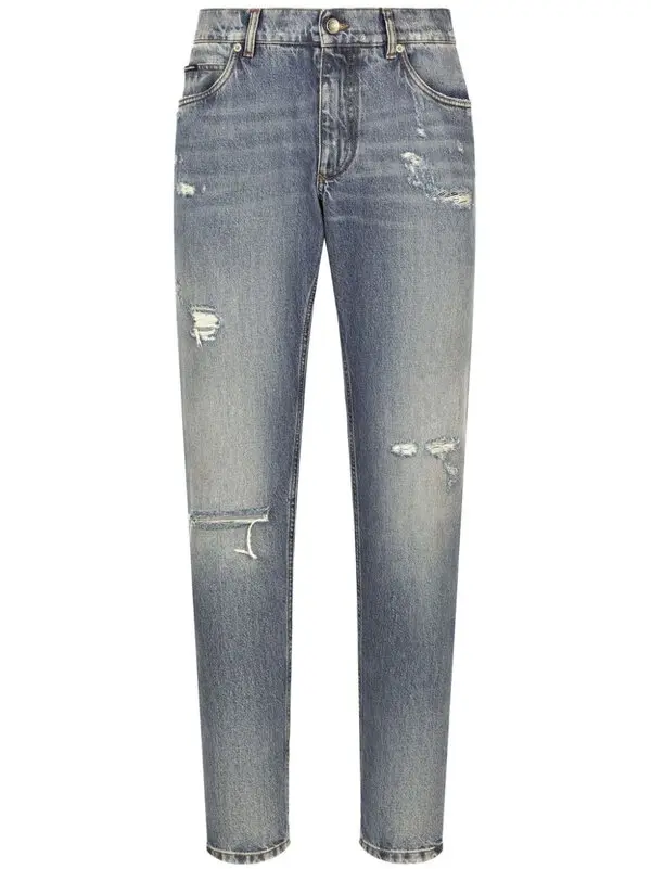 Dolce & Gabbana Straight-leg Jeans - Blue