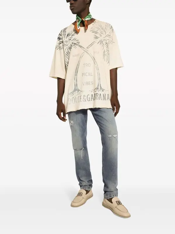 Dolce & Gabbana Straight-leg Jeans - Blue