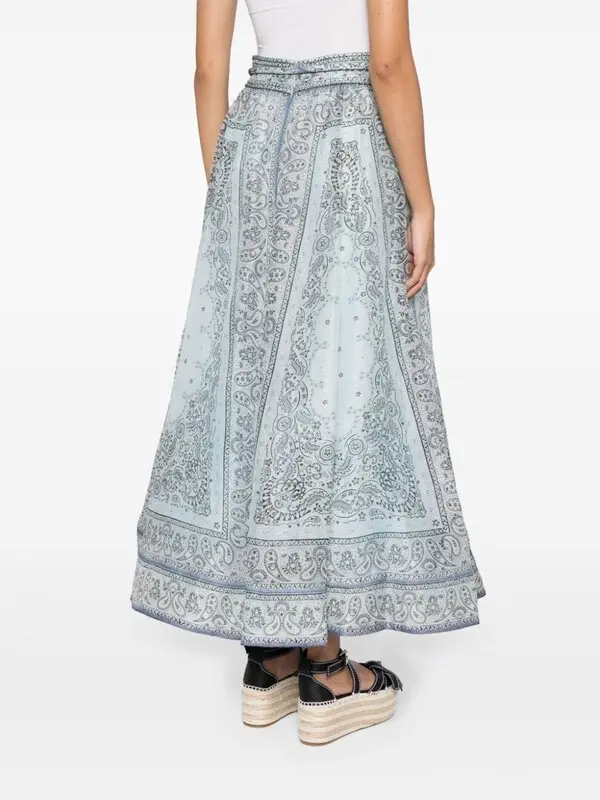 Zimmermann Matchmaker Midi Skirt
