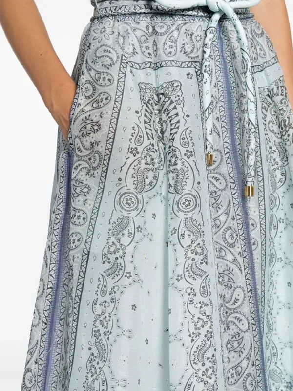 Zimmermann Matchmaker Midi Skirt