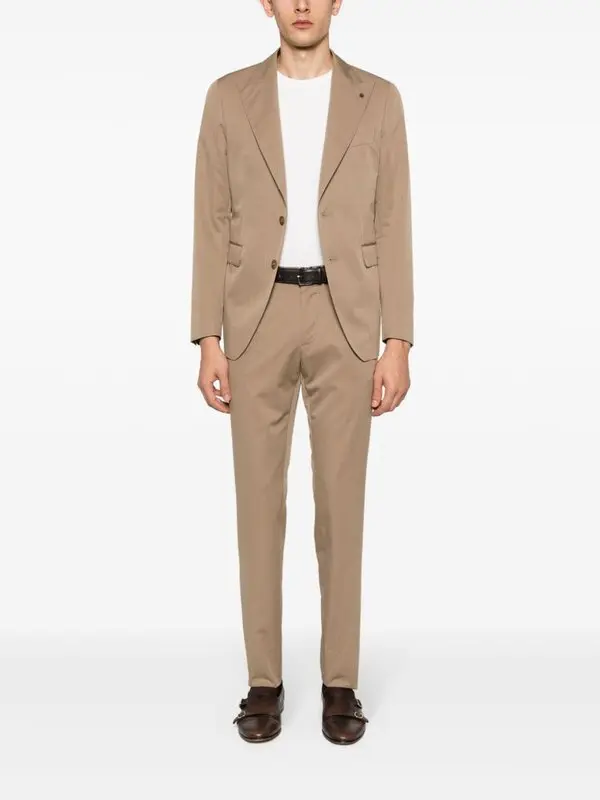 Tagliatore Logo-appliqué Twill Single-breasted Suit