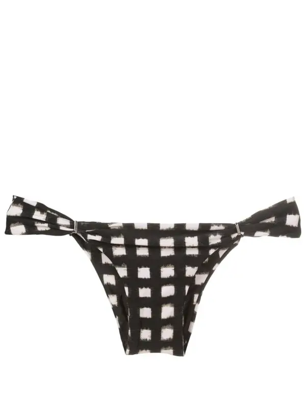 LENNY NIEMEYER Vichy Check Bikini Bottom - Black