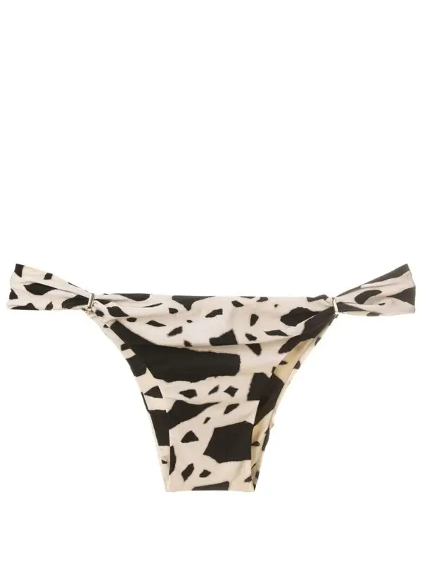 LENNY NIEMEYER Elos Abstract-print Bikini Bottom - Black