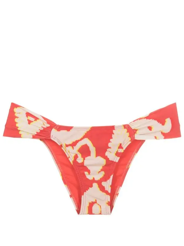 LENNY NIEMEYER Turquia Draped Bikini Bottom - Red