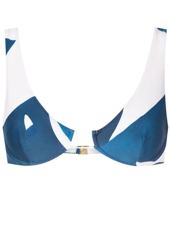 LENNY NIEMEYER Burle Bikini Top - Blue