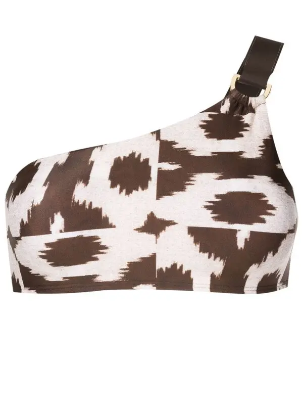 LENNY NIEMEYER Puglia One-shoulder Bikini Top - Brown