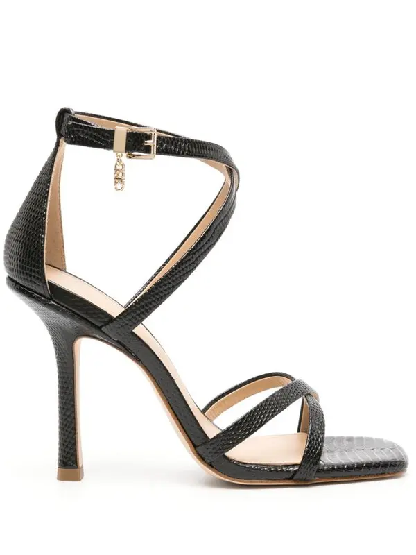 Michael Kors Lizard-effect 105mm Leather Sandals