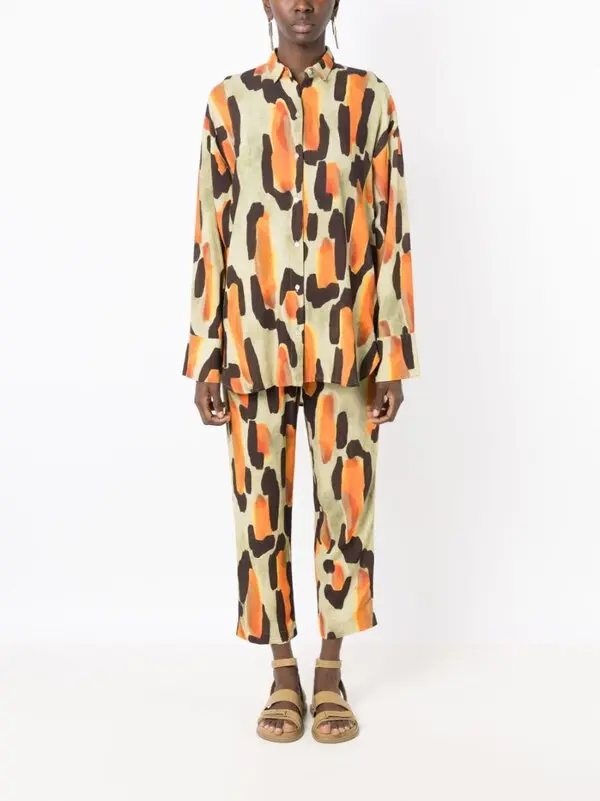 LENNY NIEMEYER Abstract Printed Button-up Shirt