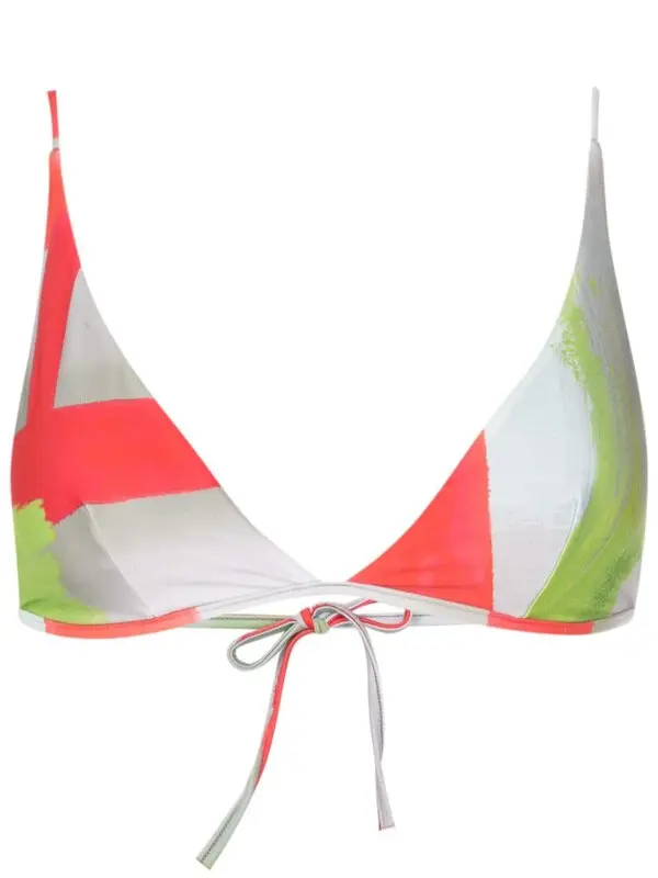 LENNY NIEMEYER Canvas Triangle Bikini Top - Multicolour