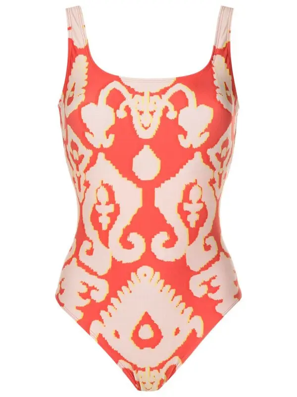 LENNY NIEMEYER Turquia Square-neck Swimsuit - Red