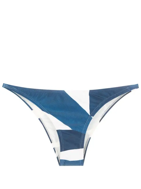 LENNY NIEMEYER Burle Thin-strap Bikini Bottom - Blue