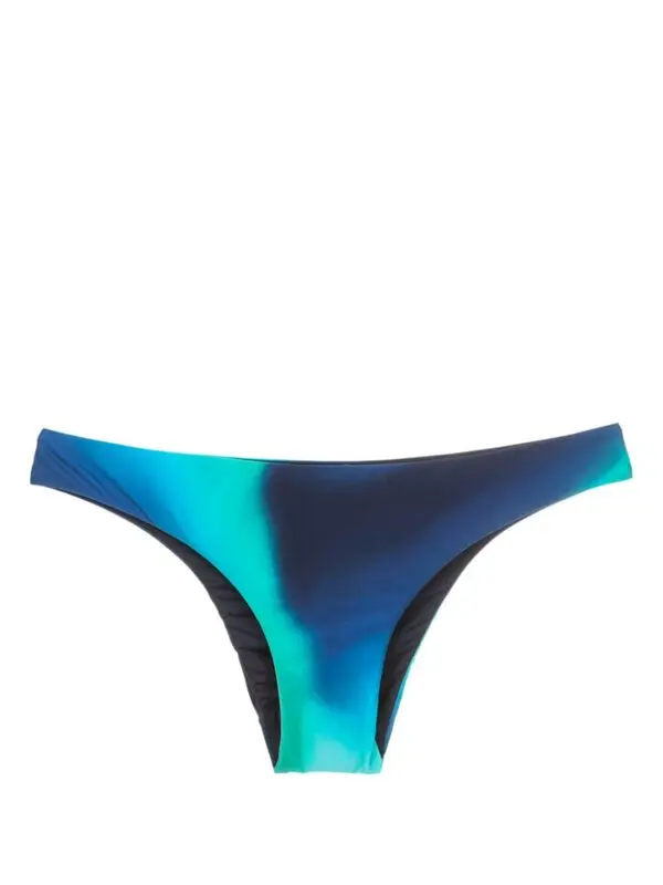 LENNY NIEMEYER Agata Mid-rise Bikini Bottoms - Blue