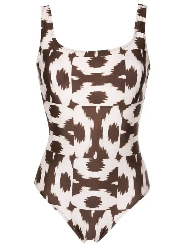 LENNY NIEMEYER Puglia Open-back One-piece Swimsuit - Brown