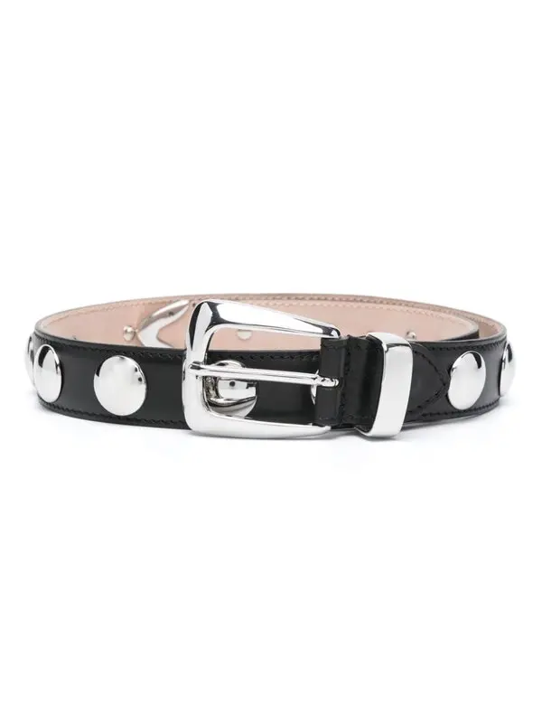Khaite Benny Studded Belt - Black
