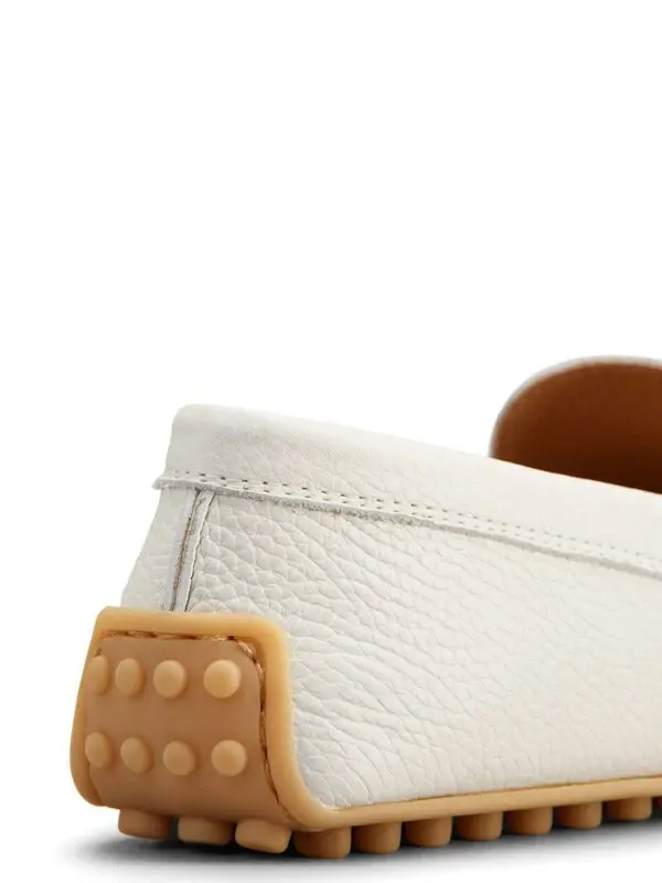 TOD'S Penny-slot Leather Loafers - White