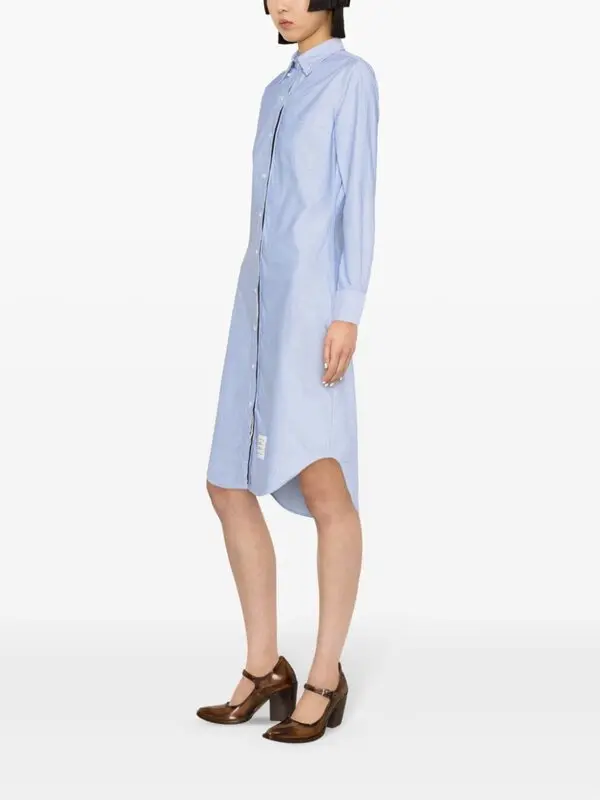 Thom Browne Oxford Cotton Shirtdress - Blue