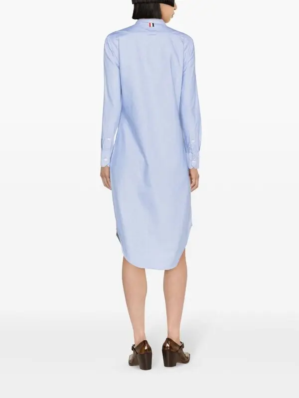 Thom Browne Oxford Cotton Shirtdress - Blue